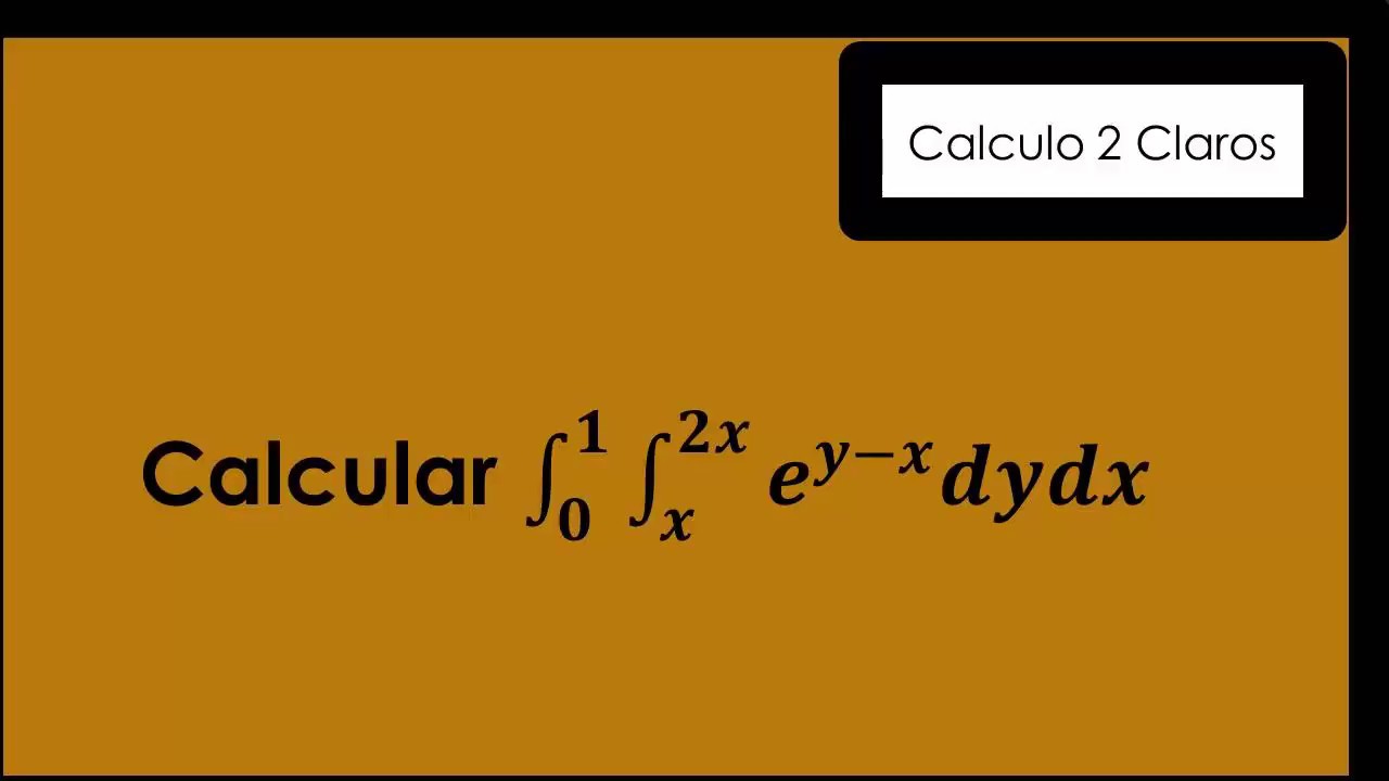 Como calcular una integral doble-ejercicio 1 - YouTube