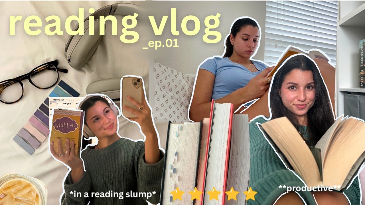reading vlog: get out of a reading slump & hang out with me 💌 - YouTube