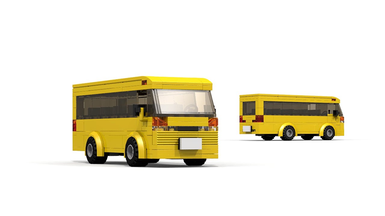 Custom LEGO City Bus MOC Tutorial - YouTube