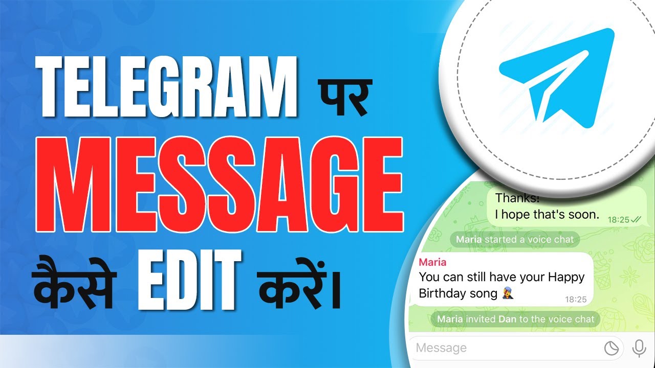 How to Edit sent Message in Telegram | Telegram Pe Message Kaise Edit ...