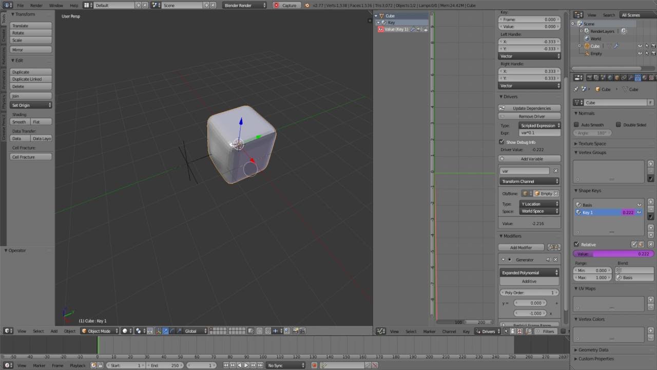 Custom Controls and Drivers in Blender 3D - YouTube