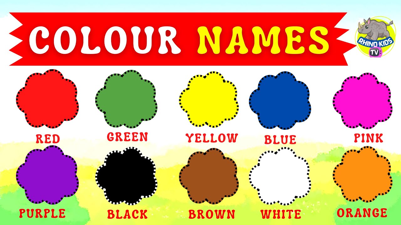 Color Names, Colour Names, Name of Colours, Rangon ke naam रंगो के नाम ...