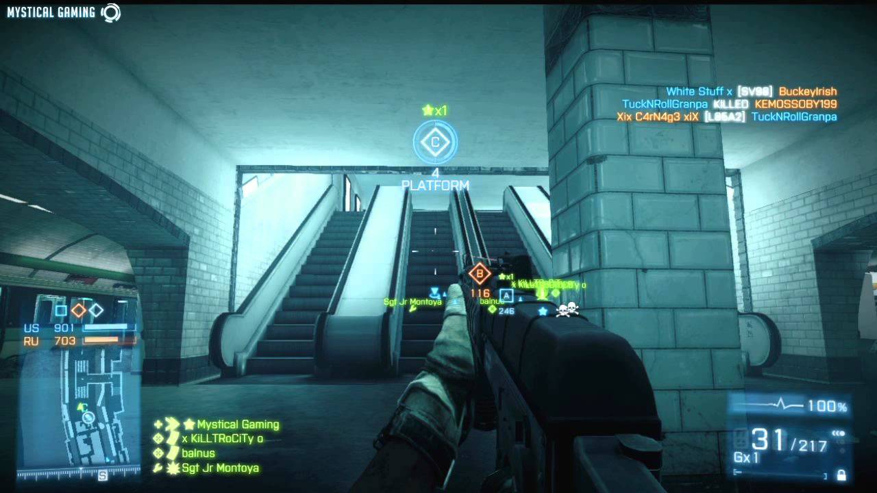 Battlefield 3 Conquest Gameplay 128 (24/7 Operation Metro Server) HD ...