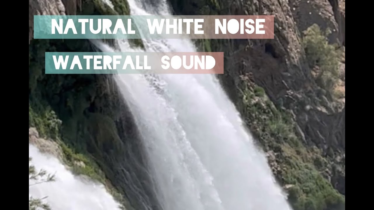 Relaxing waterfall sounds for sleep,romantic ambience water white noise ...