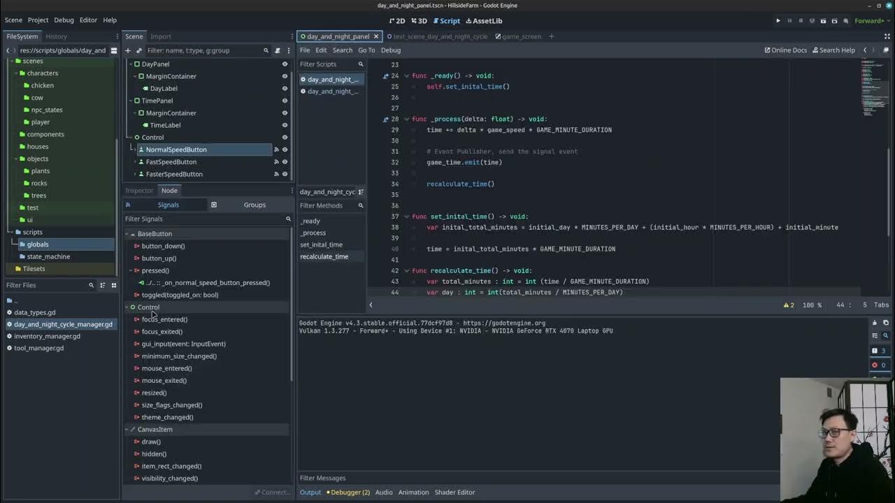 Implementing Day and Night Cycle (Creating the Timer First) - YouTube