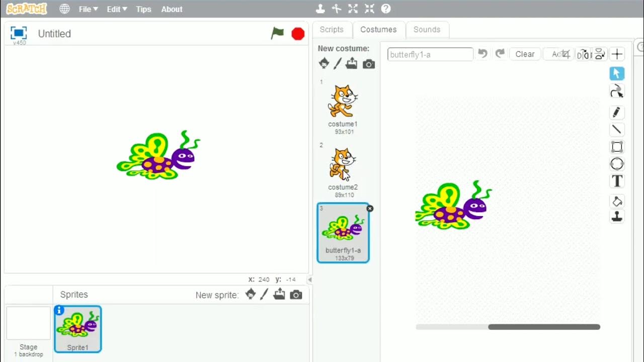 Class 3 Computer Chapter 7 Simple Movements of Sprite Part:1 - YouTube