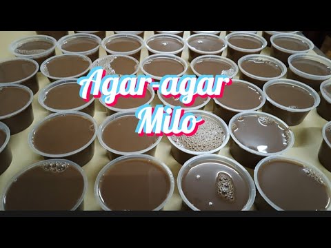 Cara memasak Agar-agar Tali || AGAR-AGAR MILO senang dibuat dan sedap ...