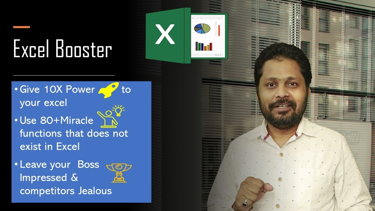 Excel Booster. Give 10X Power to your excel - Miracle functions that ...
