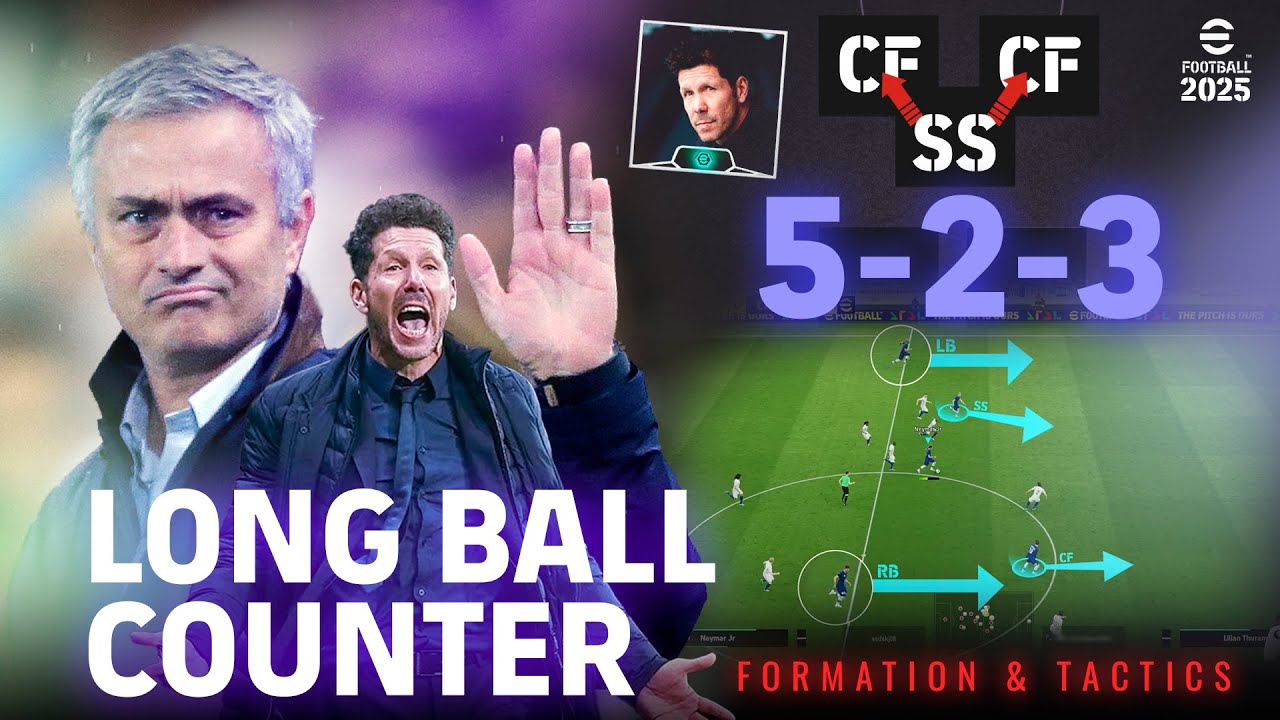 eFootball 2025 - Long Ball Counter - 5 2 3 Formation & Tactics | PC ...