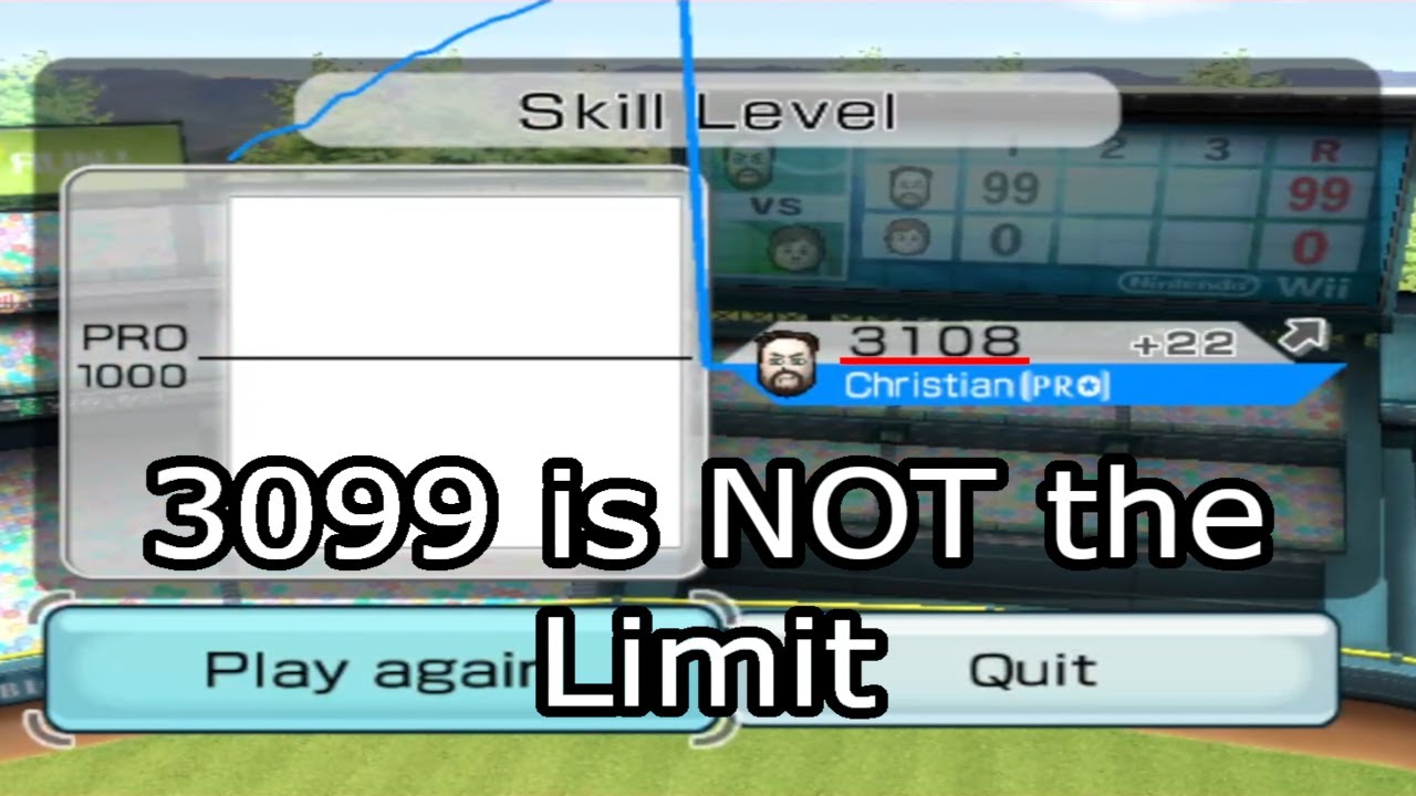 I discovered a new Limit in Wii Sports Baseball - YouTube