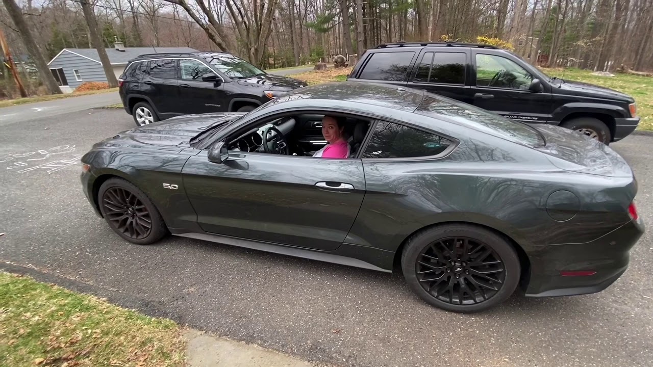 2015 Mustang GT with Cutouts on Boss 302 Side Pipes - YouTube