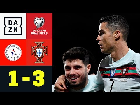 Ronaldo beruhigt - Portugal punktet: Luxemburg - Portugal 1:3 | UEFA European Qualifiers | DAZN
