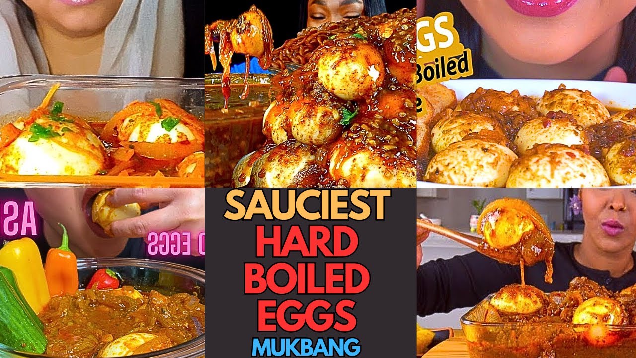 🌟🥚🤤 ASMR Sauciest Hard-Boiled Egg Mukbang! | MUKBANG COMPILATION🍽️🥚🔥 ...