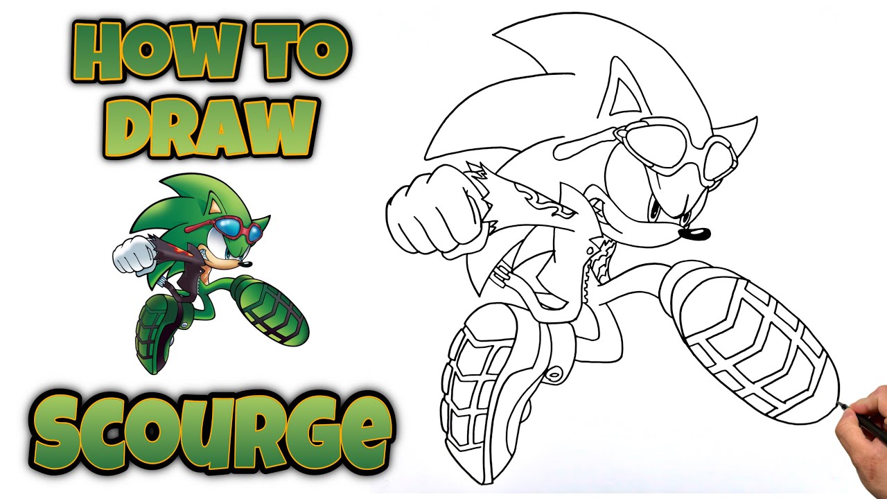 How To Draw Scourge The Hedgehog | SONIC THE HEDGEHOG #drawing # ...