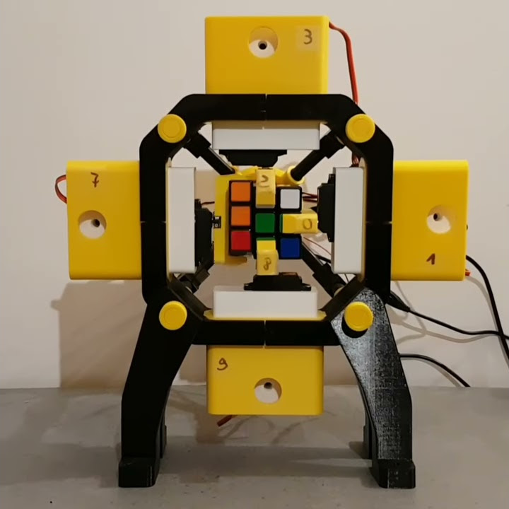 Fully 3D-Printed Rubik’s Cube Solving Robot V3 - YouTube