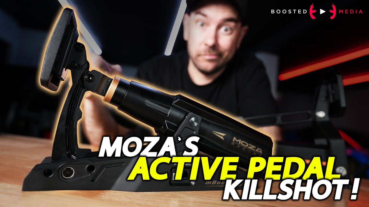 MOZA TAKES AIM AT SIMUCUBE! - mBooster Active Pedal Review - YouTube