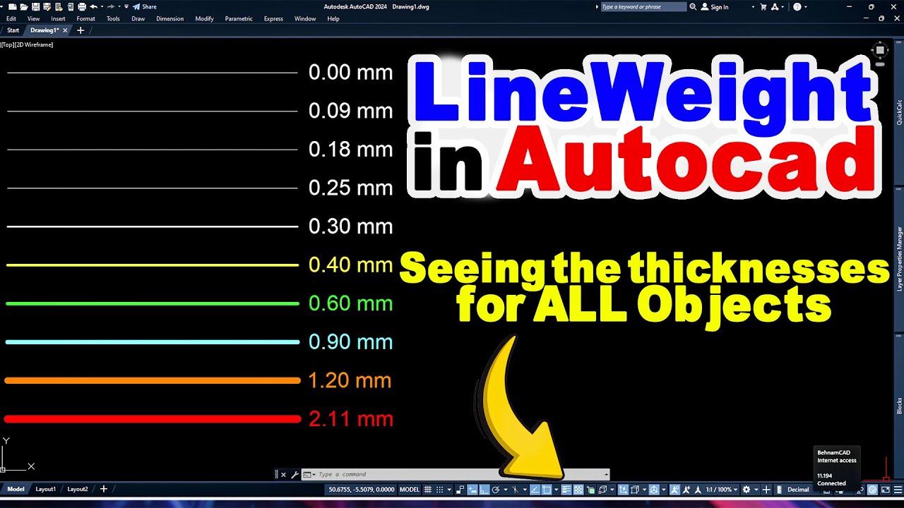 Line Weight Magic: Transform Your AutoCAD Drawings in 2 Minutes ...