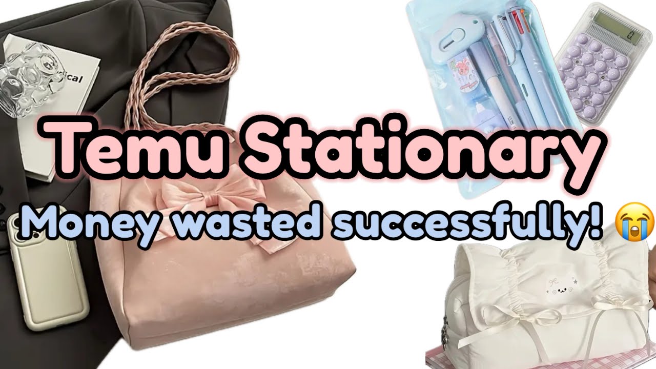 Temu stationary Review.! Affordable and aesthetic finds?. - YouTube