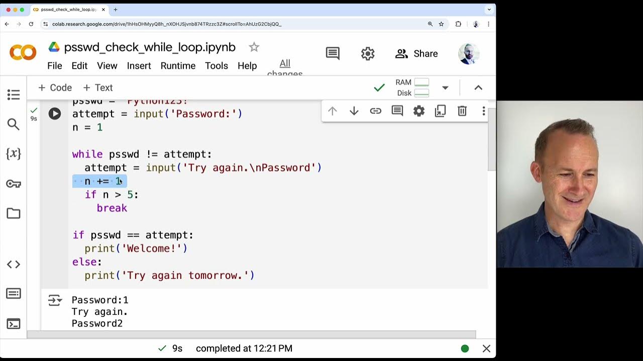 Unit 5: Lesson 1 - While Loop Application | Password Check - YouTube