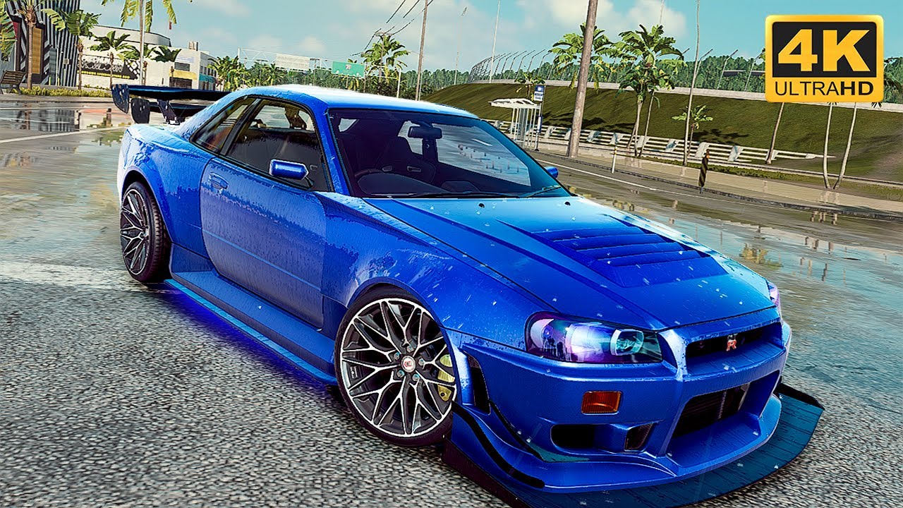 NISSAN SKYLINE GT-R R34 - NEED FOR SPEED HEAT [4K 60FPS] - YouTube