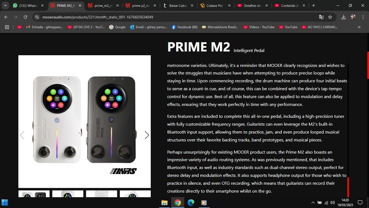 gilneyparson MOOER Prime M2 Intelligent Pedal - YouTube