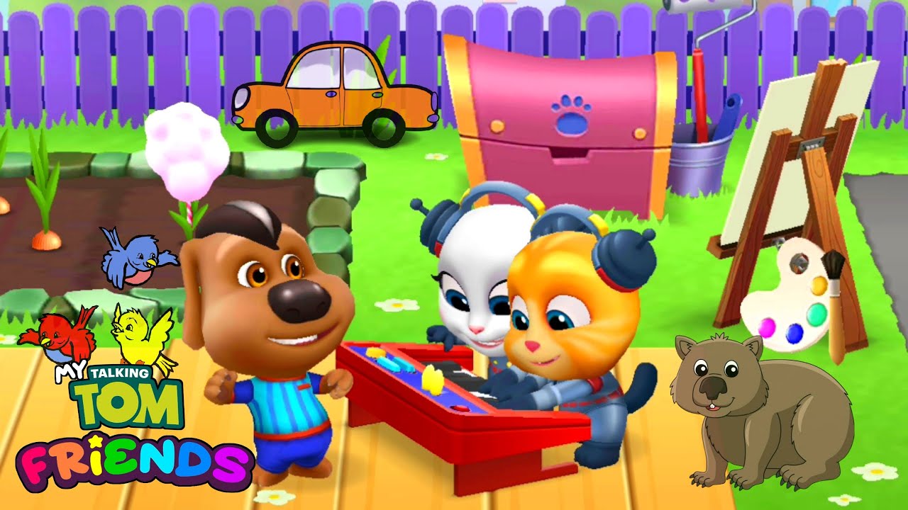 Piano Music 🎹 My Talking Tom Friends Have Fun NEW Gameplay - YouTube