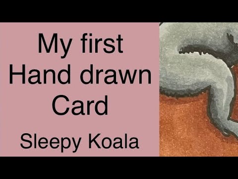My First Hand Drawn Card #cardmaker #handmadecards - YouTube