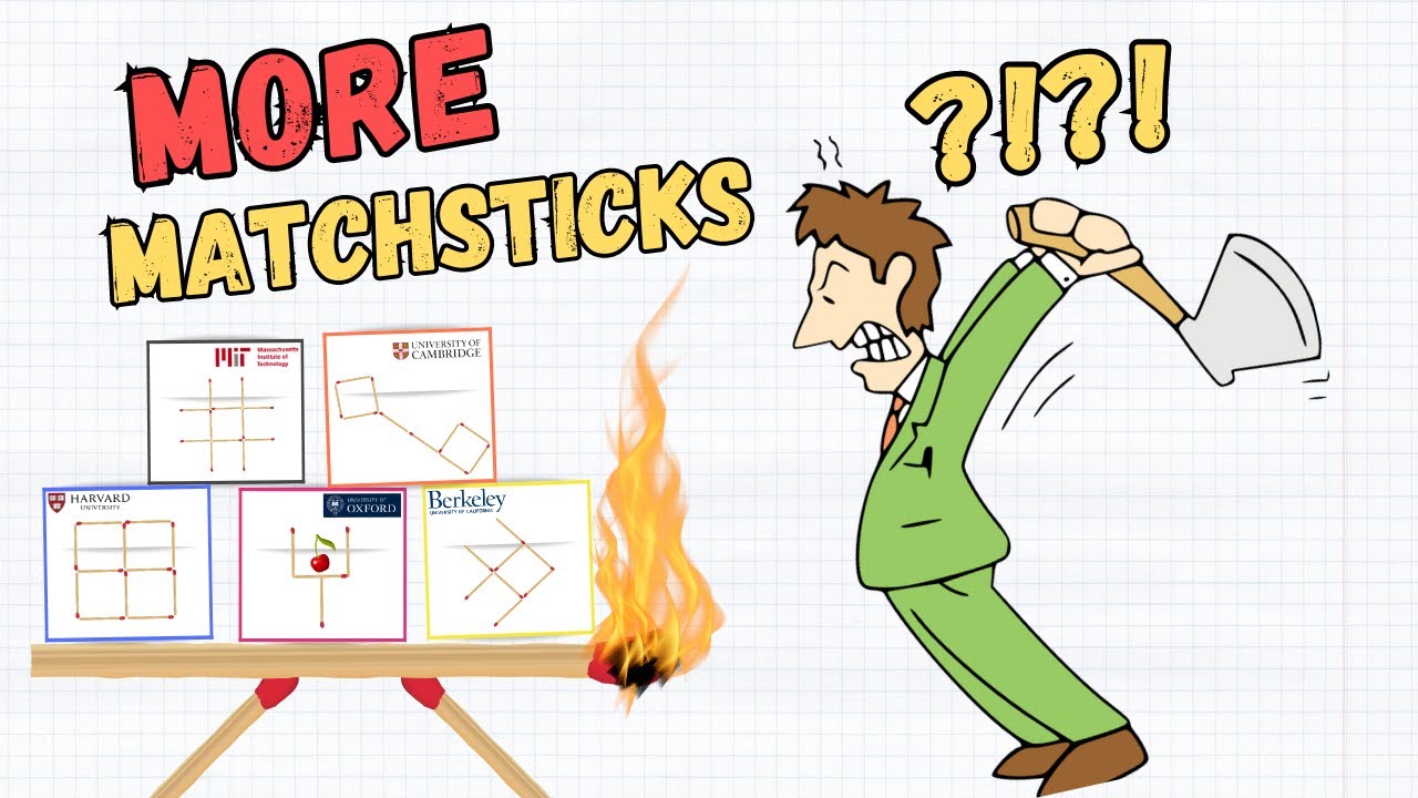 The Best 5 Matchstick Puzzles To Test Your IQ - YouTube
