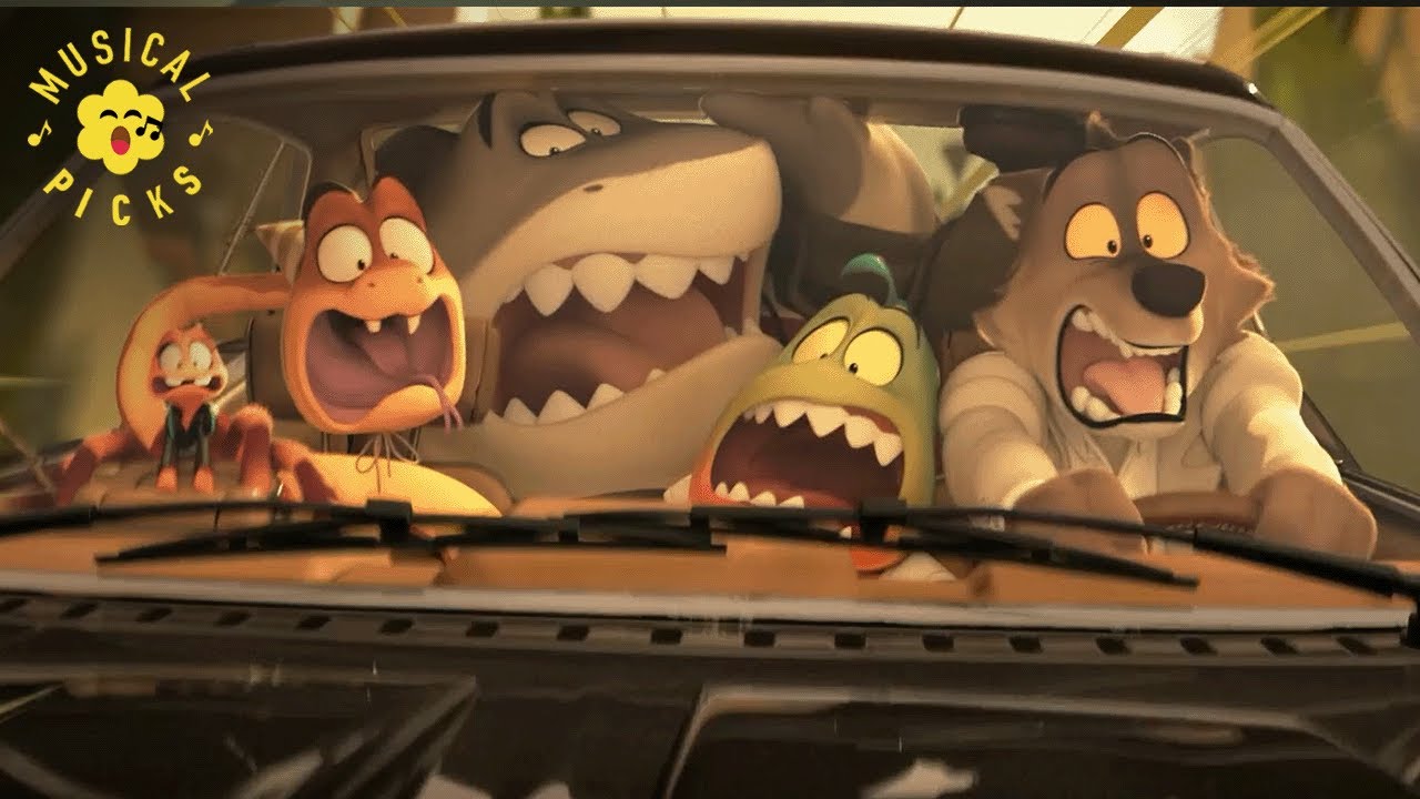 The Bad Guys Rap "Stop Drop Roll" in an Epic Car Chase | The Bad Guys ...