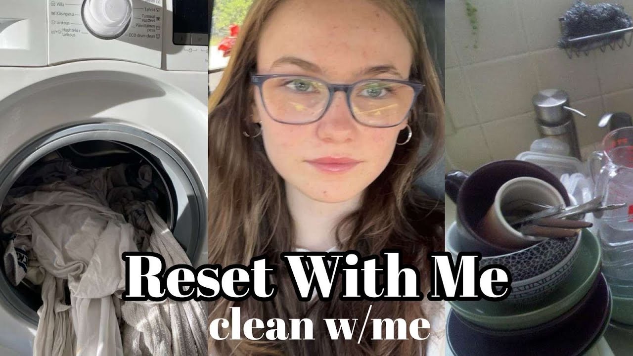 Clean & Tidy With Me: Kitchen Counter, Dishwasher, & Laundry Reset || Sunshine Vlogs - YouTube