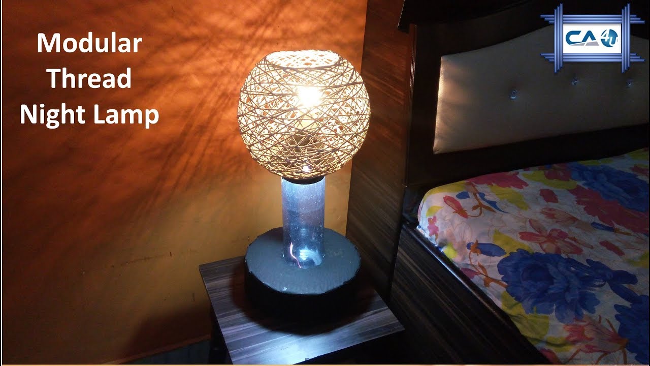 Modular Thread Night Lamp Crazy Art 4U - YouTube