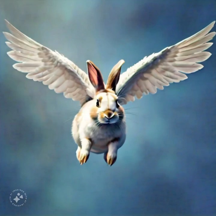 rabbit flying in the air.viral short.ak pet lovers - YouTube