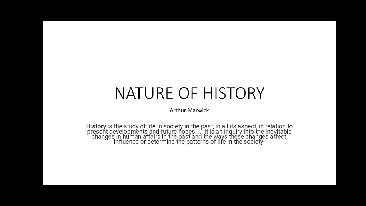 Nature of history - YouTube