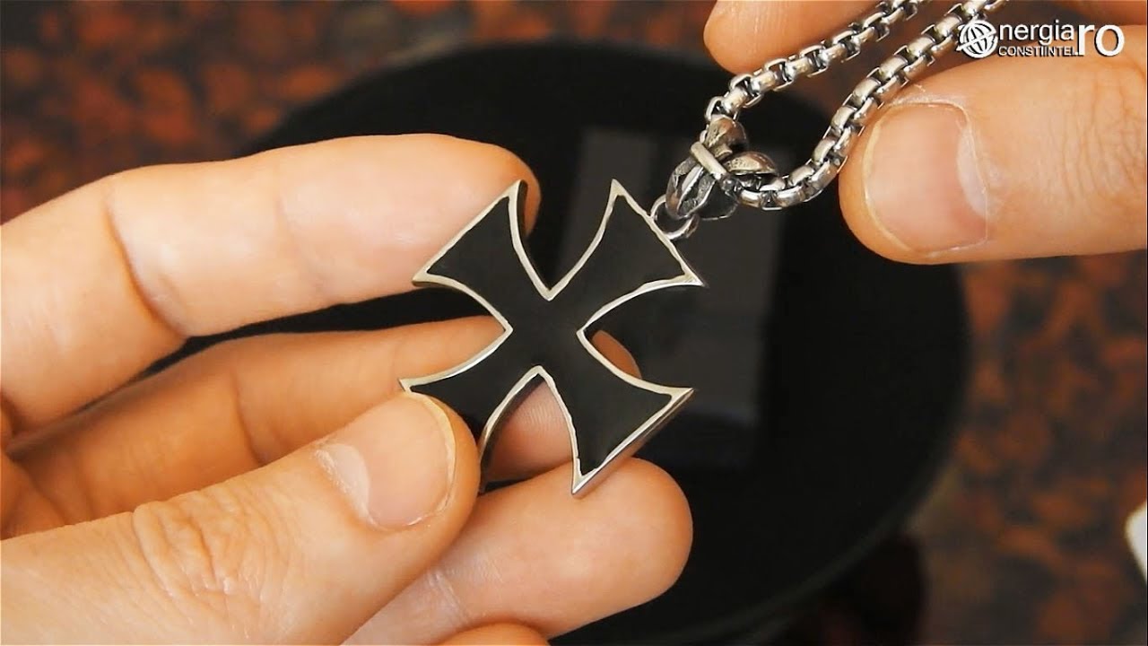 Pandantiv Crucea Malteza, Crucea de Fier, INOX - cod PND073 - YouTube