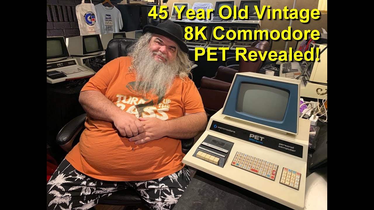 Examining A 45 Year Old Original Chiclet Keyboard 8K Commodore PET 2001 ...