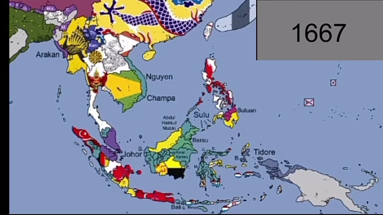 EVOLUTION OF SOUTHEAST ASIA 645 - 2023 CREDIT TO @GeographyandSpace ...