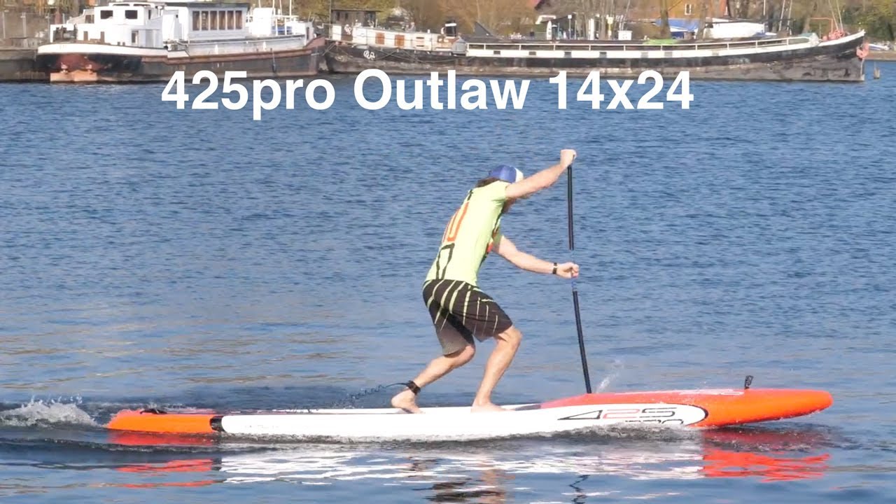 SUP Raceboard TEST 2019 | 425pro Outlaw 14x24 - YouTube