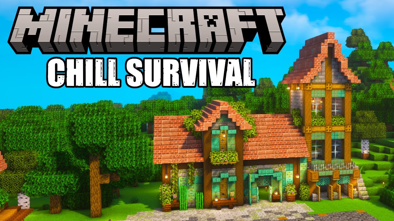 Building a LOVELY Cactus Farm Tower | Minecraft Chill Let's Play | #27 ...