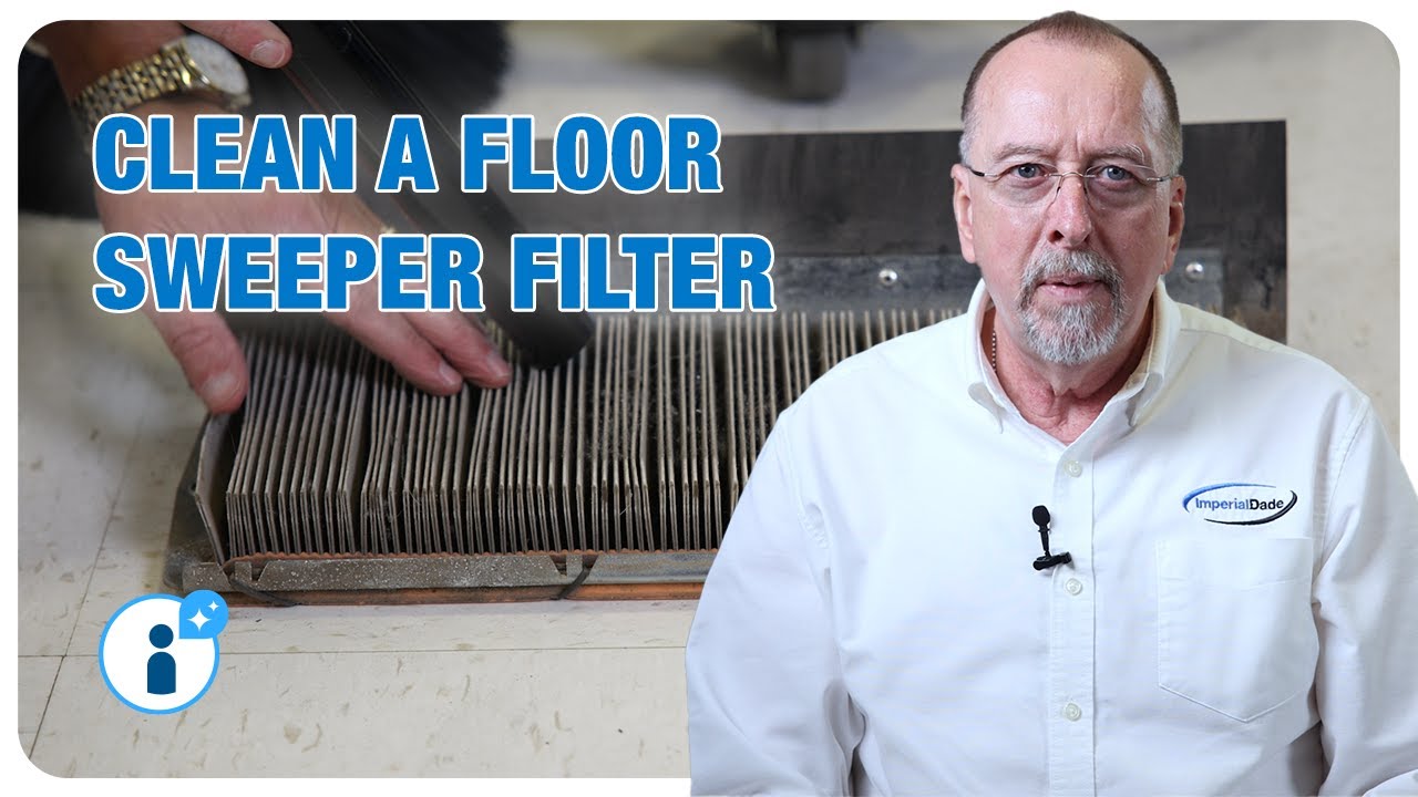 How to Clean a Floor Sweeper Filter - YouTube