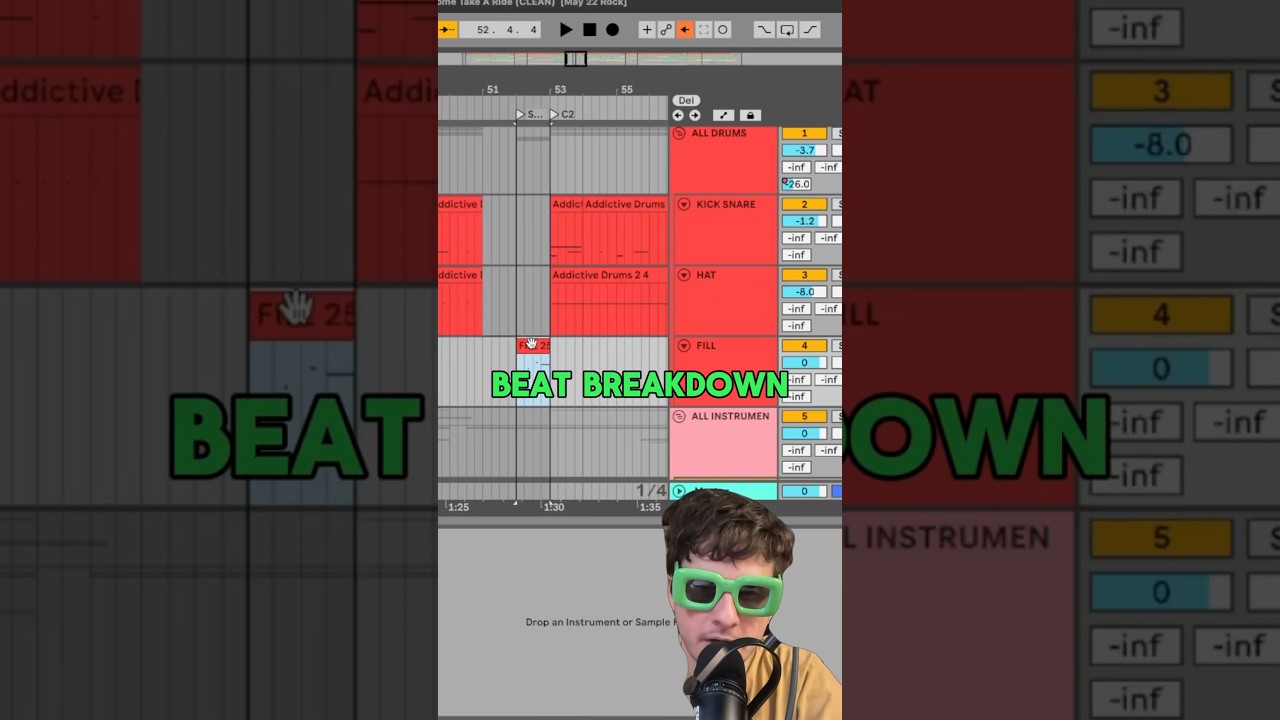 Beat breakdown in 30 seconds #indierock #musicproduction #ableton # ...