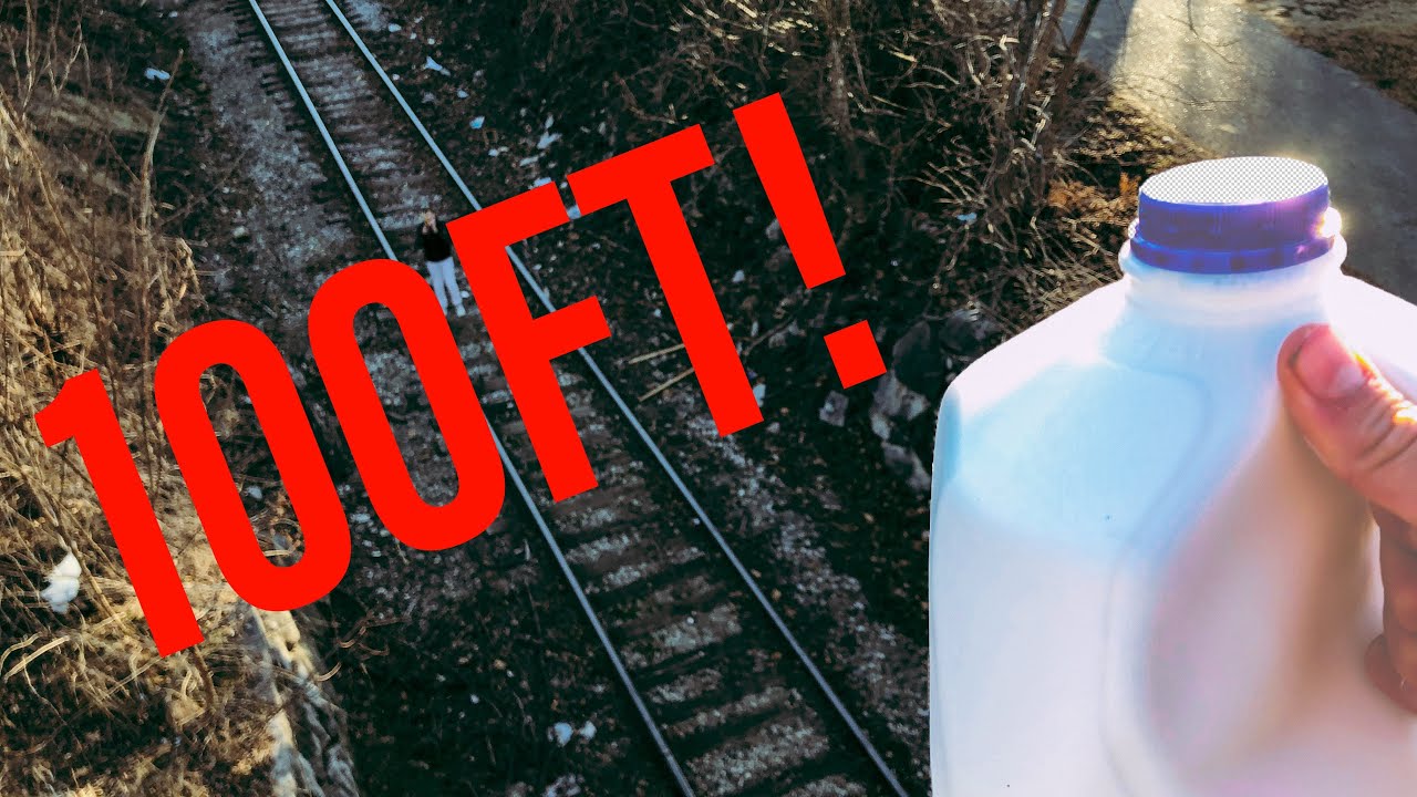 DROPPING 3 MILK GALLONS FROM 100FT! *INSANE* (Vlog #73) - YouTube