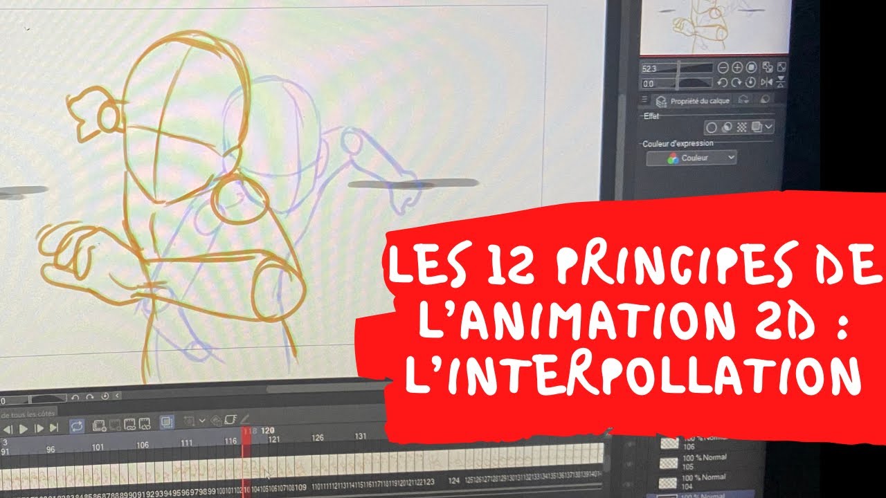 Animation 2D: principe des calques d’intervalle (inbetweening) - YouTube