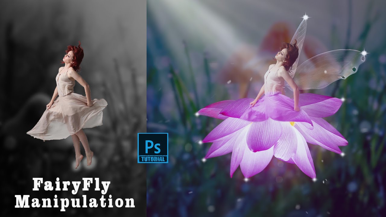 Photoshop Tutorial | how to create a fantasy fairy photo manipulation ...