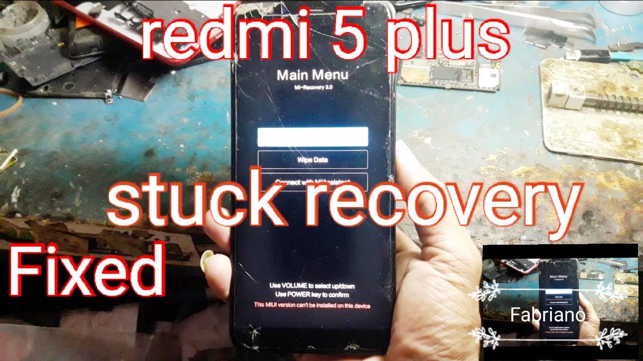 Redmi 5 Plus (VINCE) fix Stuck Recovery mode MIUI 10 - special firmware ...