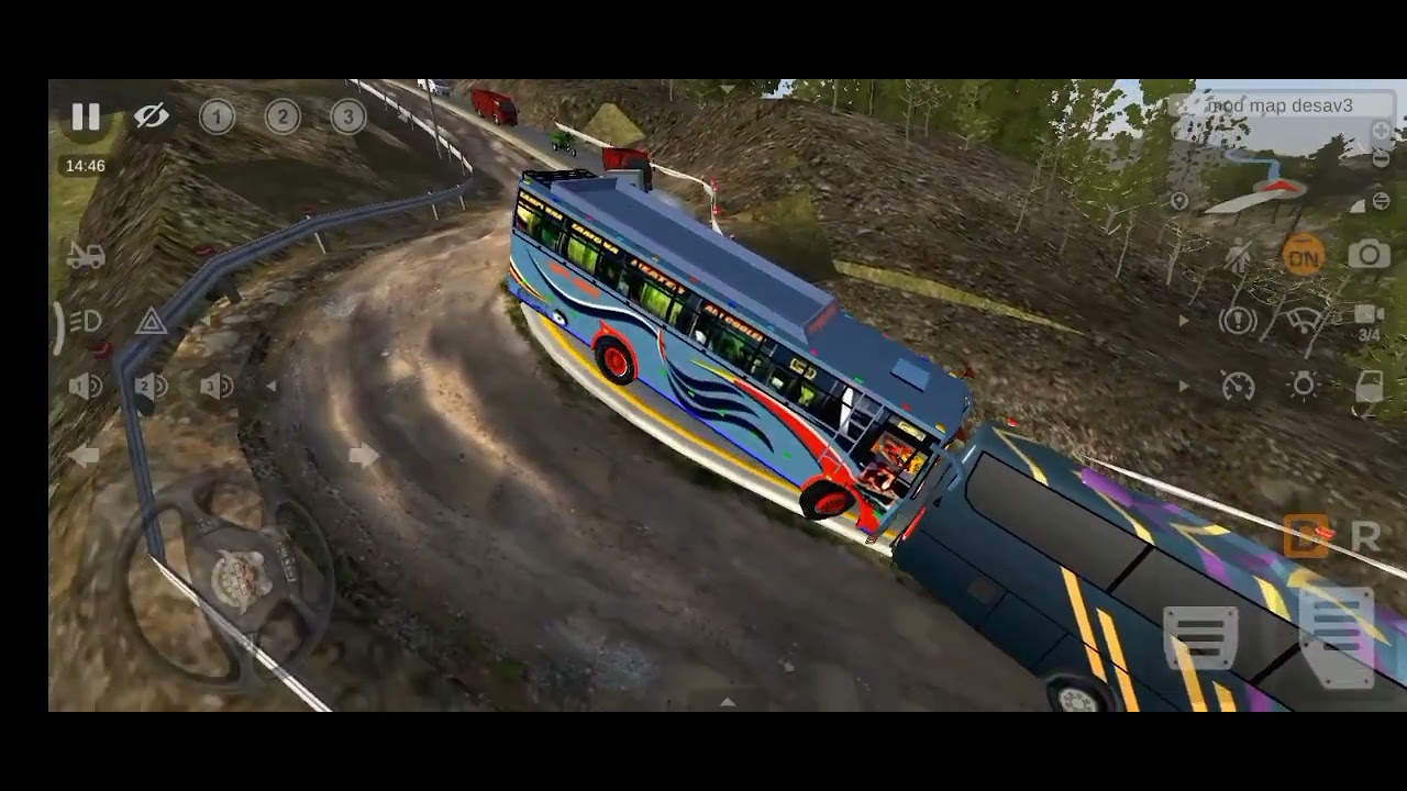 New Trishuli deluxe bus skin,and new off-road map - YouTube