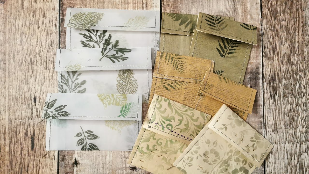 Using up Leftovers to make ephemera - Junk Journal - YouTube