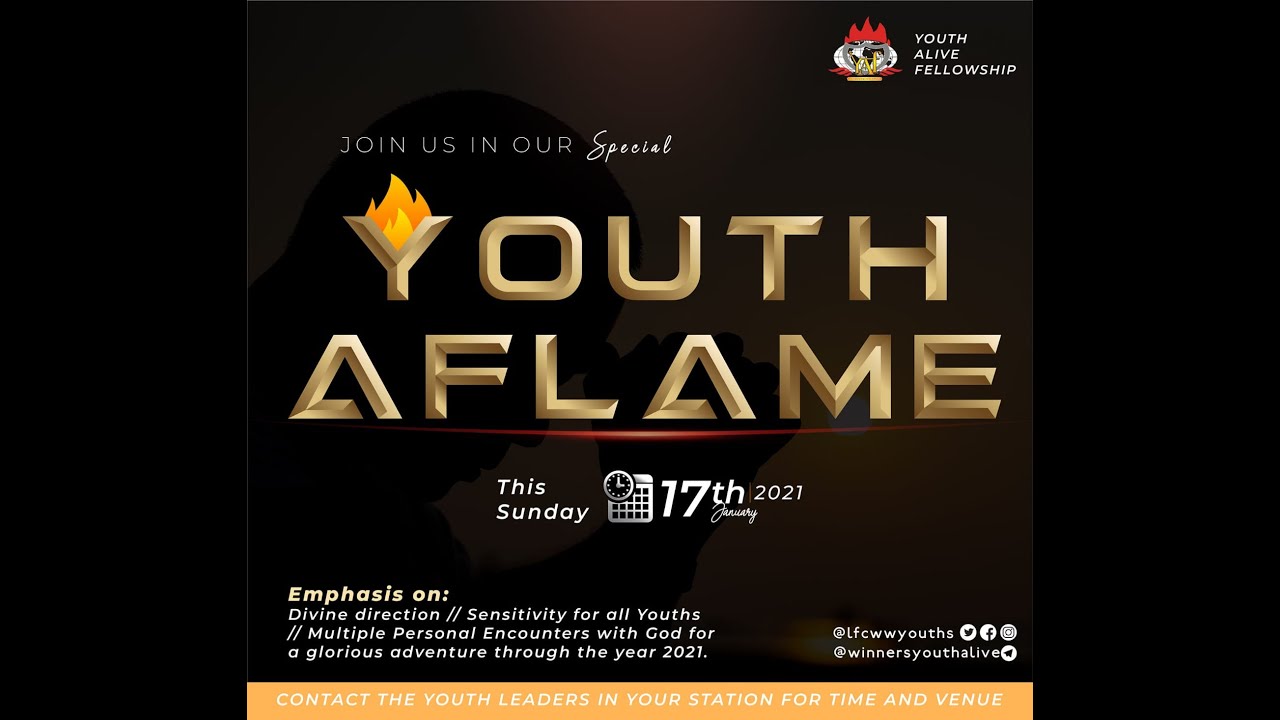 YOUTH AFLAME MEETING | WINNERS CHAPEL EDMONTON | 01-17-2021 - YouTube