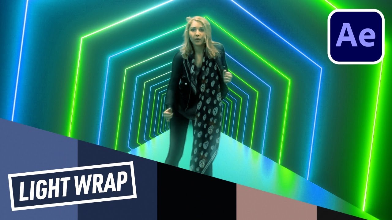 How to MATCH COLORS and create a LIGHT WARP in After Effects - YouTube