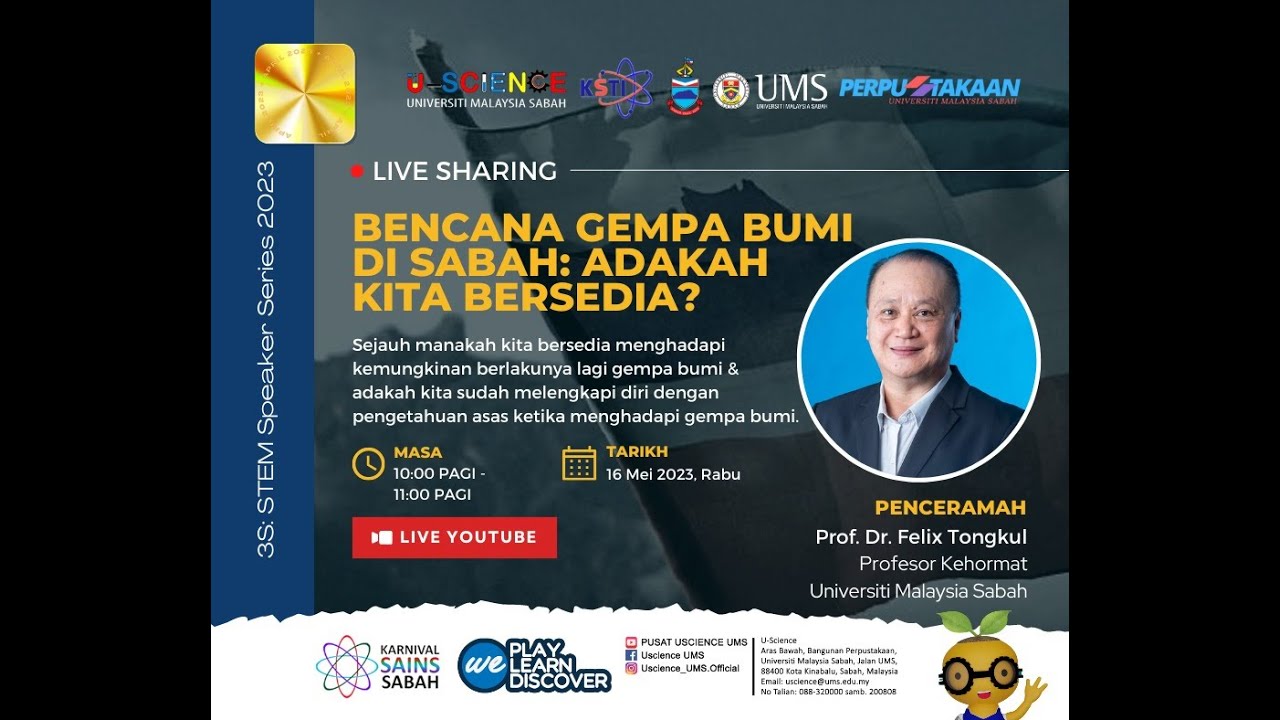 PROGRAM 3S: Bencana Gempa bumi di Sabah: Adakah Kita Bersedia? - YouTube