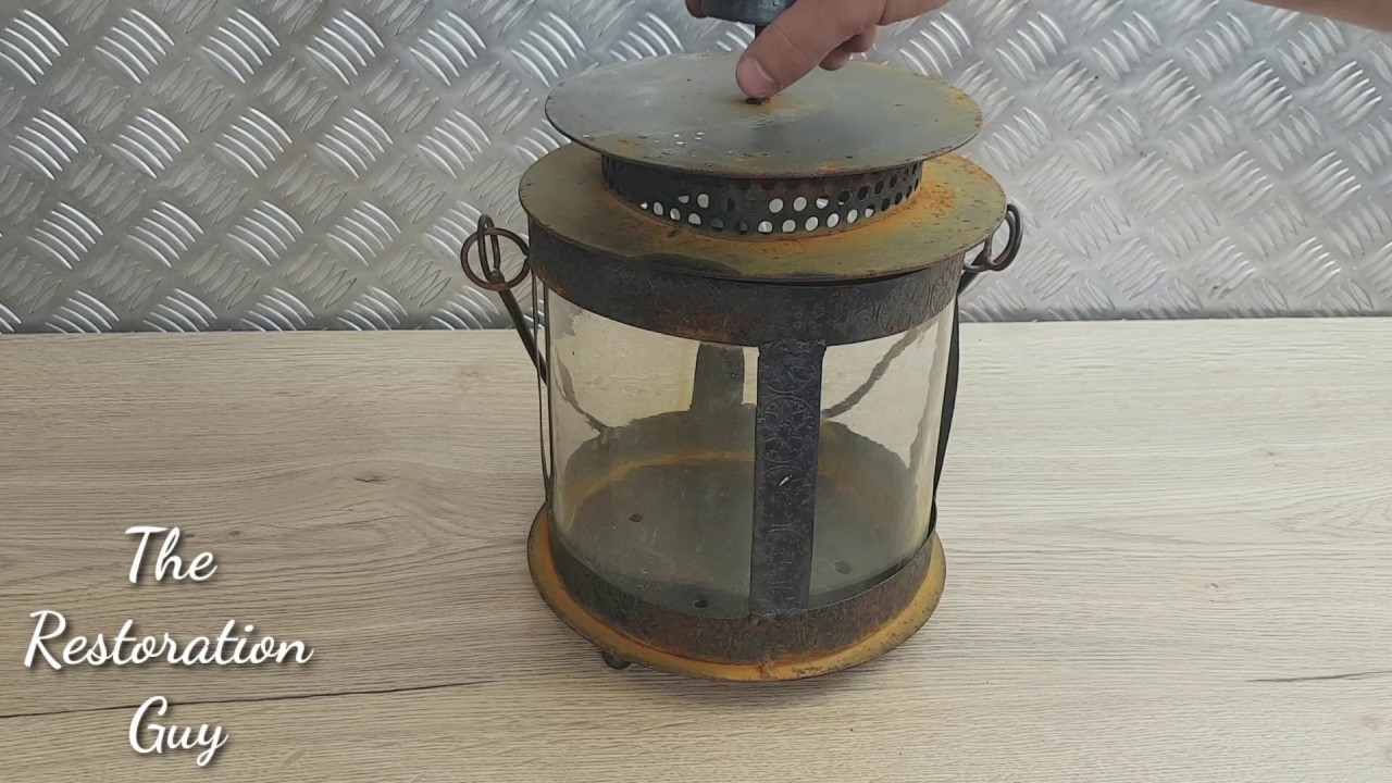 Amazing Rusty Vintage Lamp Restoration - YouTube